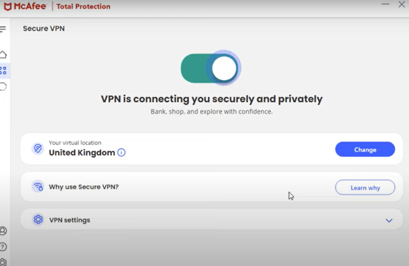 McAfee VPN Not Working: How to Fix? - VPNProfy